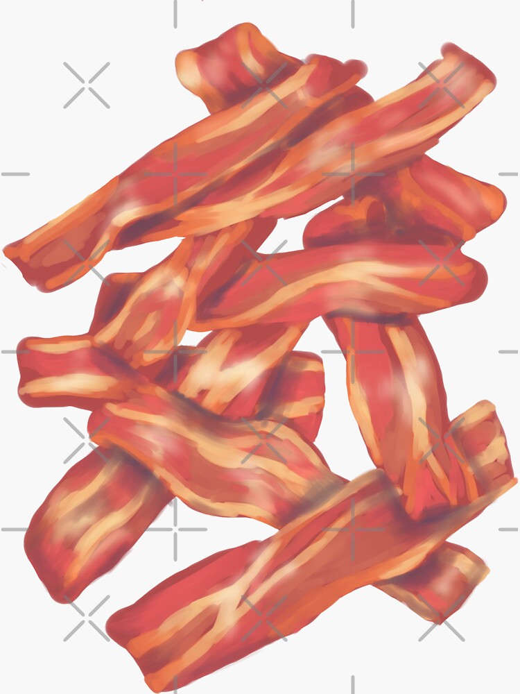 "Bacon" Sticker for Sale by Geraldine-N | Redbubble