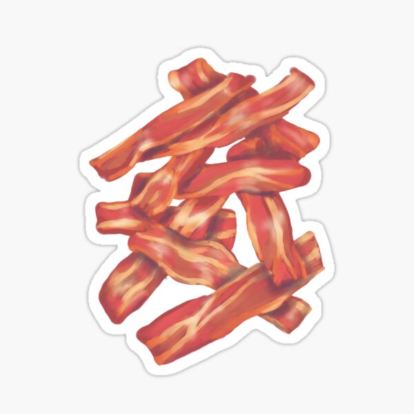 "Bacon" Sticker for Sale by Geraldine-N | Redbubble