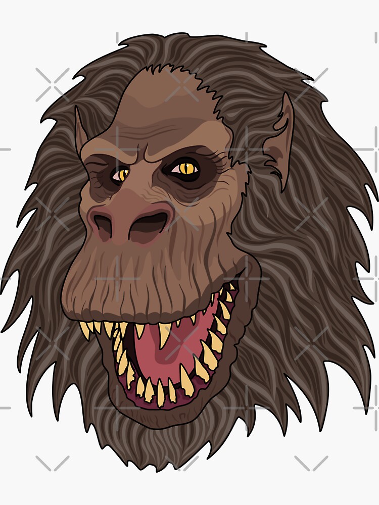 "Fluffy | Creepshow" Sticker by Jakmalone | Redbubble