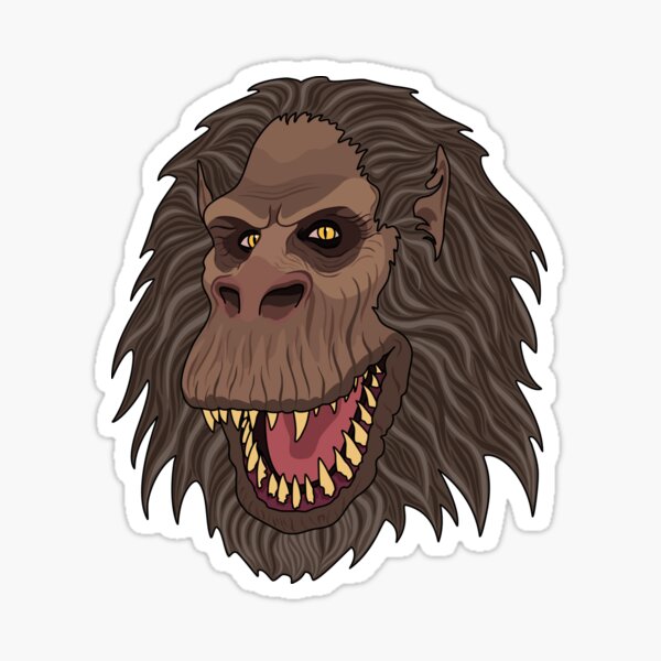 "Fluffy | Creepshow" Sticker by Jakmalone | Redbubble