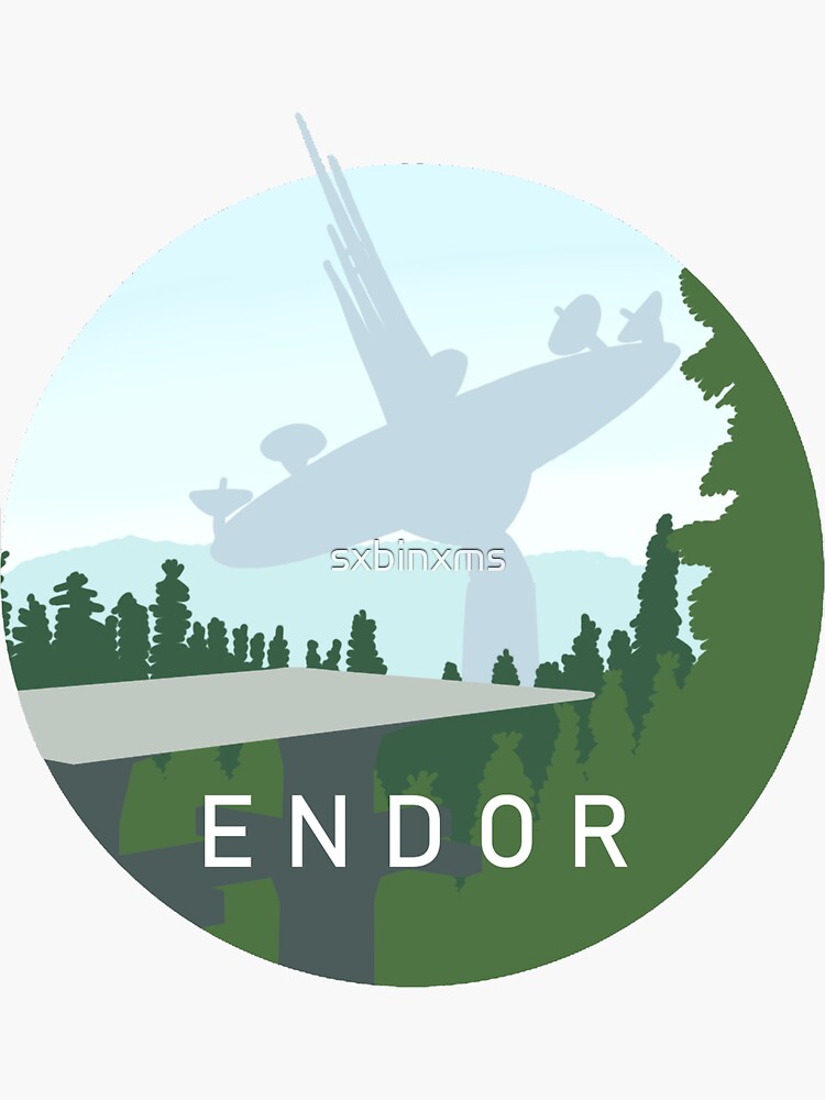 "Endor" Sticker for Sale by sxbinxms | Redbubble