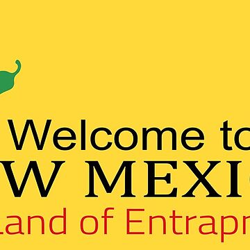 "New Mexico Land of Entrapment" Sticker for Sale by jmjmts | Redbubble