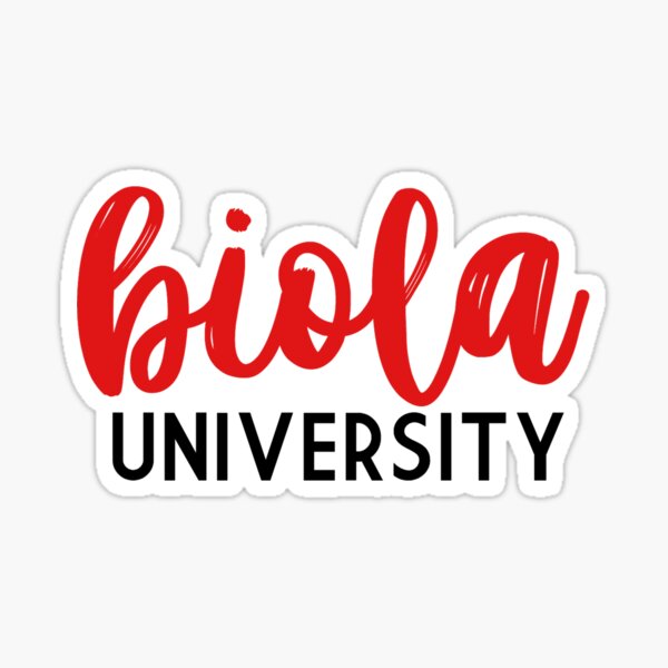 "Biola University" Sticker by alexisschofield | Redbubble