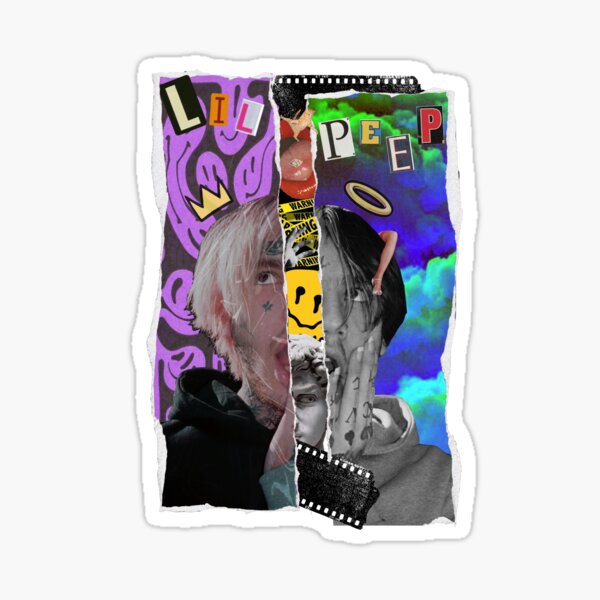 "Lil peep " Sticker for Sale by -ChillSloth- | Redbubble