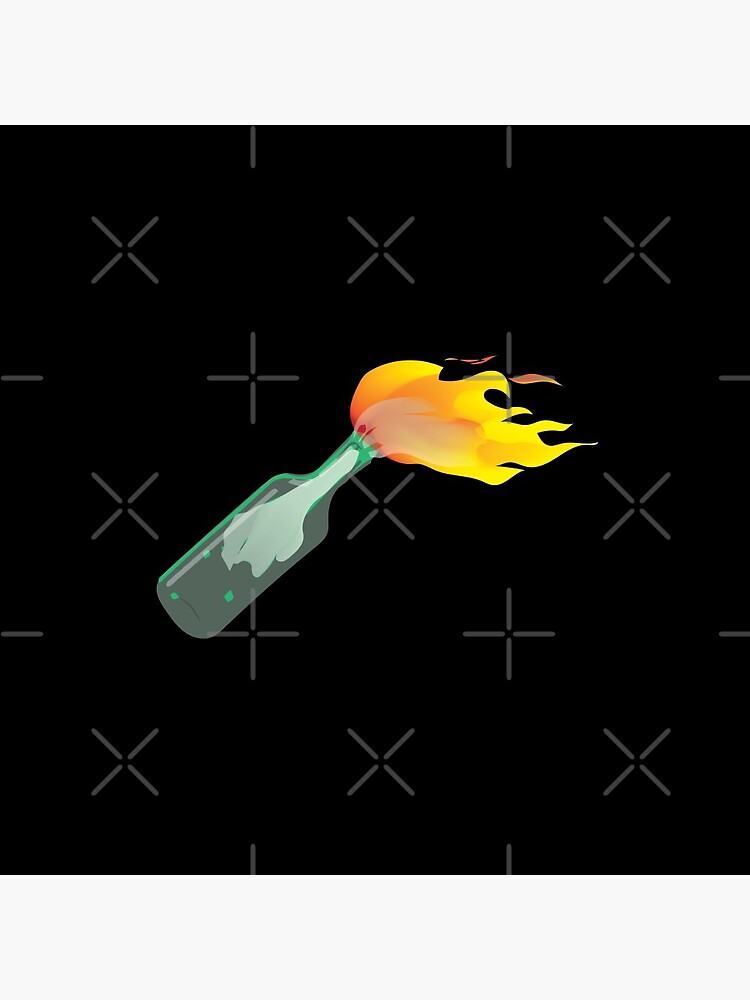 Molotov Cocktail Pin For Sale By Leftfist Redbubble
