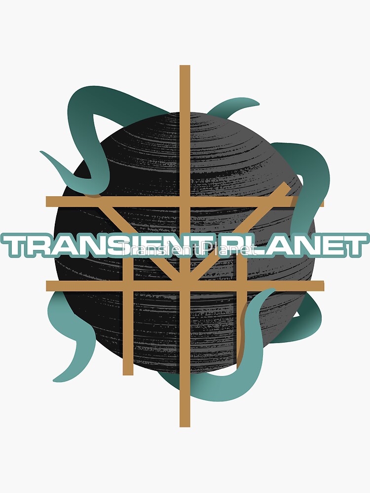 "Transient Planet Logo" Sticker by TransientPlanet | Redbubble