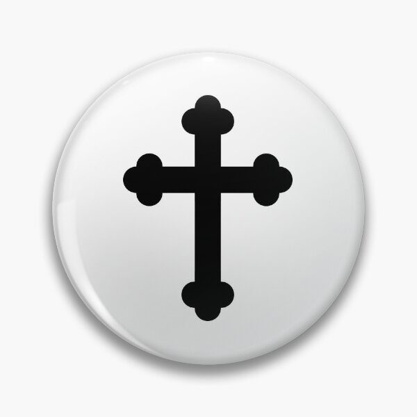"Orthodox Cross or Budded Cross" Pin by JoAnnFineArt | Redbubble