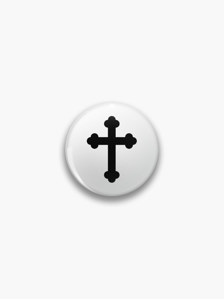 "Orthodox Cross or Budded Cross" Pin by JoAnnFineArt | Redbubble