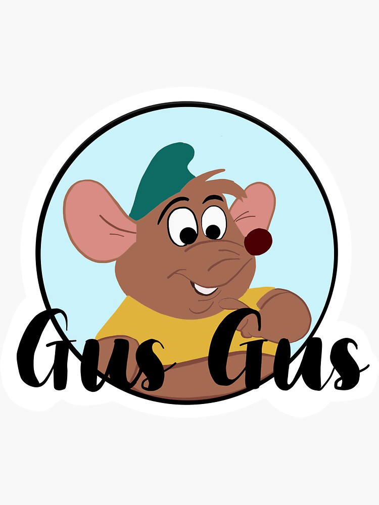 "Gus Gus the mouse " Sticker for Sale by TTpopcorn123 | Redbubble