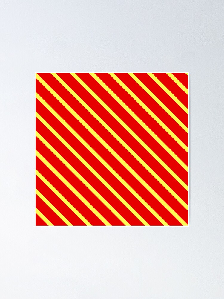 Póster «Líneas de degradado rojo y amarillo art.» de Giree07 | Redbubble