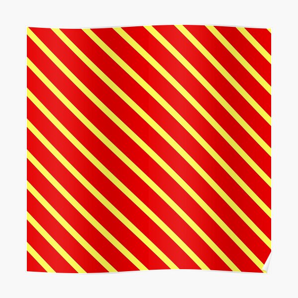 Póster «Líneas de degradado rojo y amarillo art.» de Giree07 | Redbubble