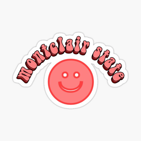 "montclair, nj smiley face" Sticker by Joycechan20 | Redbubble