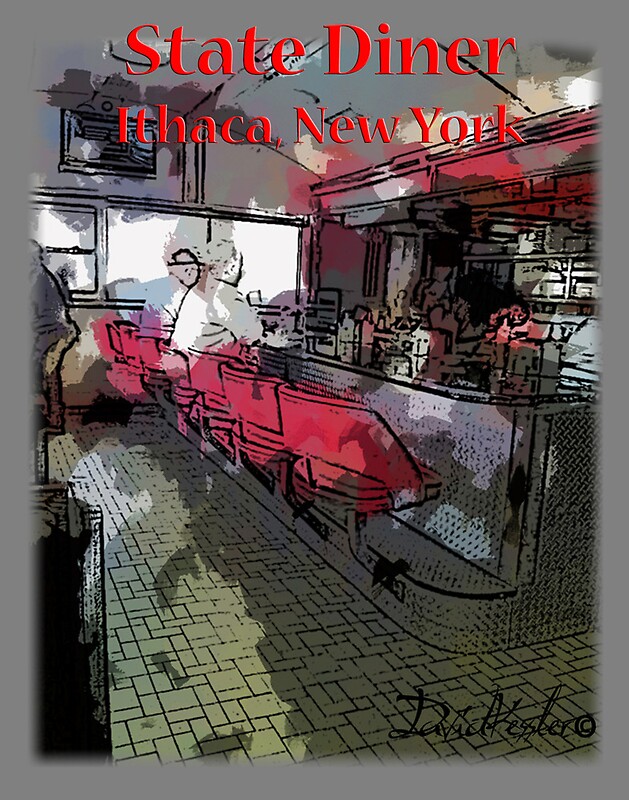 "State Diner Ithaca, NY" by David Kessler | Redbubble