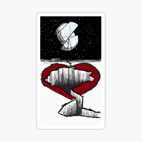 "Shattered" Sticker by amberdrewit | Redbubble