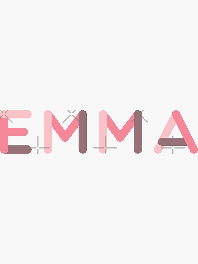 "Emma - Girl given name - Version 2" Sticker for Sale by Narkosis ...