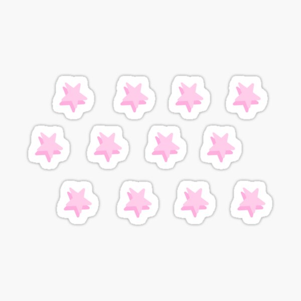 "pink star pack" Sticker by elliesart- | Redbubble