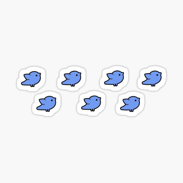 "blue bird sticker pack" Sticker by trinhryann | Redbubble