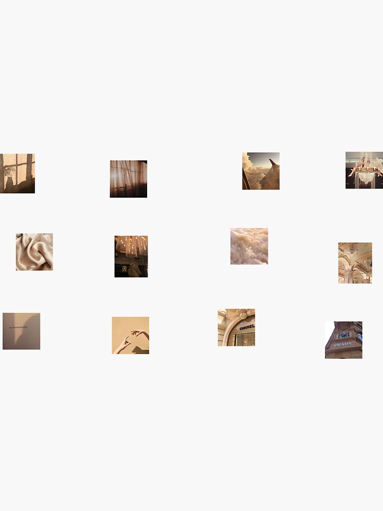 "beige aesthetic" Sticker for Sale by kimberlywang | Redbubble
