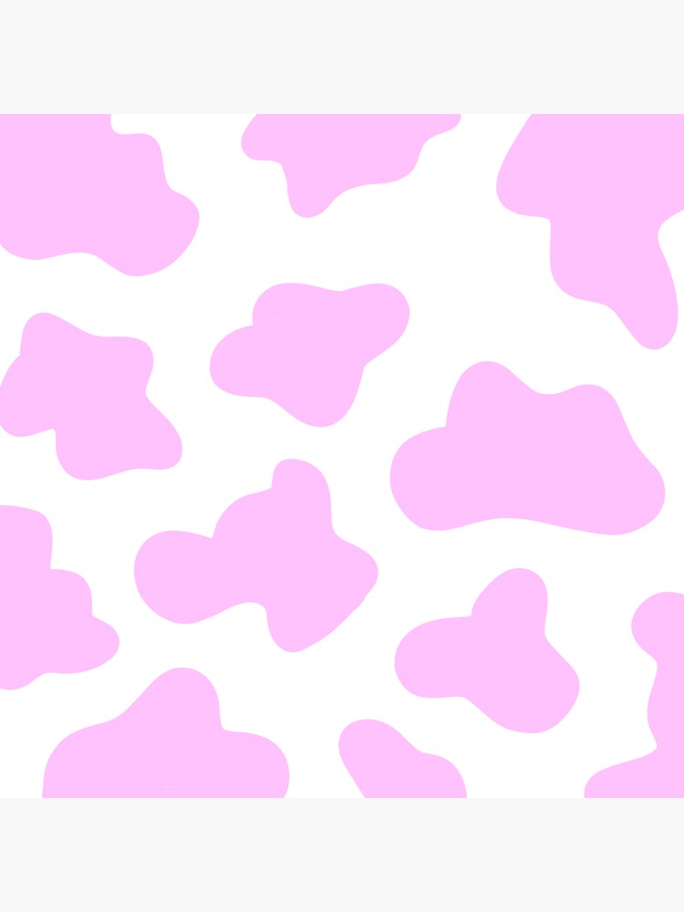 "cute pink cow print design" Sticker by AstheticcVibes | Redbubble