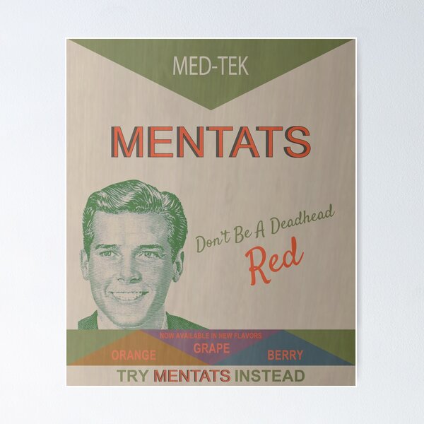 "Mentats Advert " Poster for Sale by altdisney | Redbubble