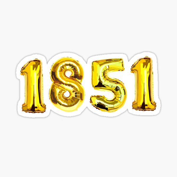 "1851" Sticker by Andrealeviart | Redbubble
