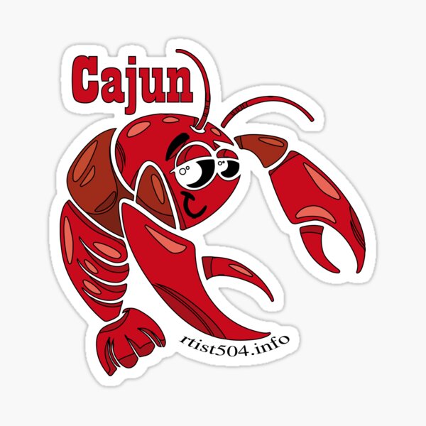 "Cajun by birth" Sticker by rtist504 | Redbubble