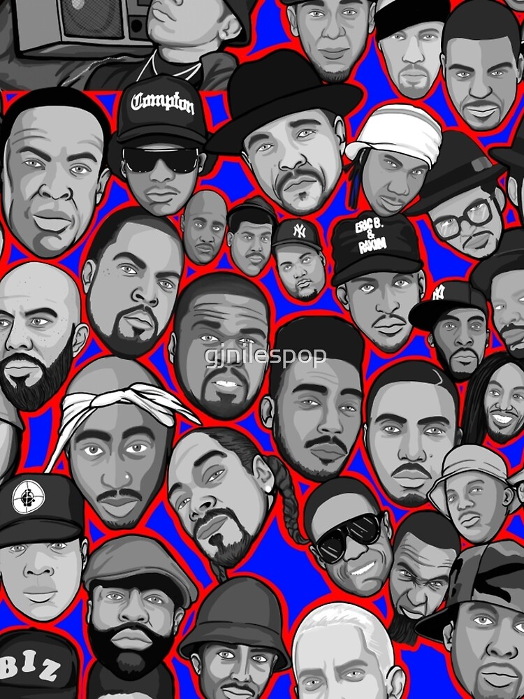 Old school hip hop legends collage art | Leggings sold by Cuba | SKU ...