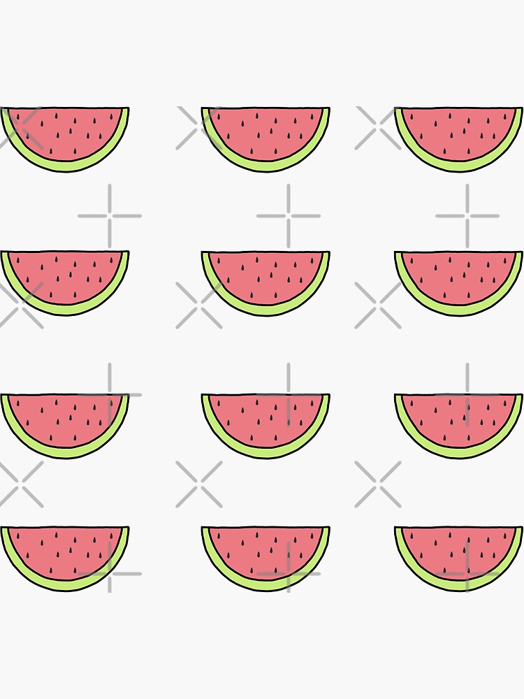 "Watermelon slice sticker pack " Sticker for Sale by PastelBoutique ...