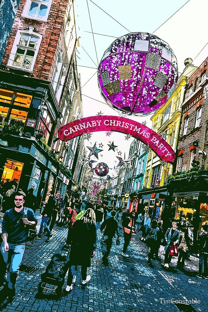 "Carnaby Christmas Party" by TimConstable | Redbubble