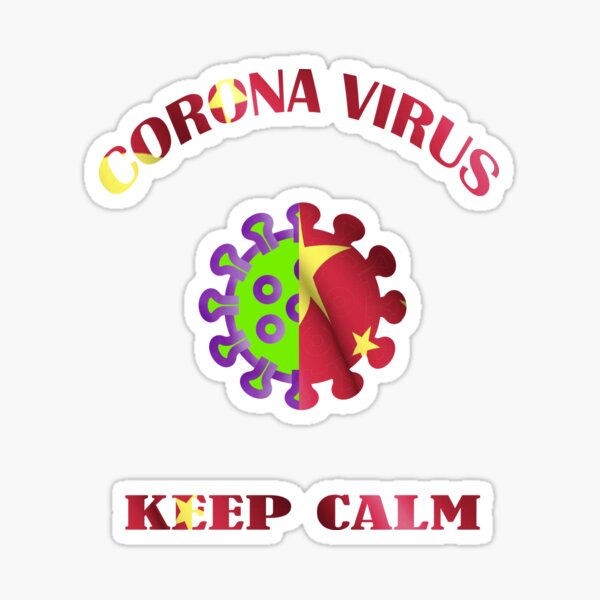 "CORONA VIRUS KEEP CALM" Sticker by togosky | Redbubble