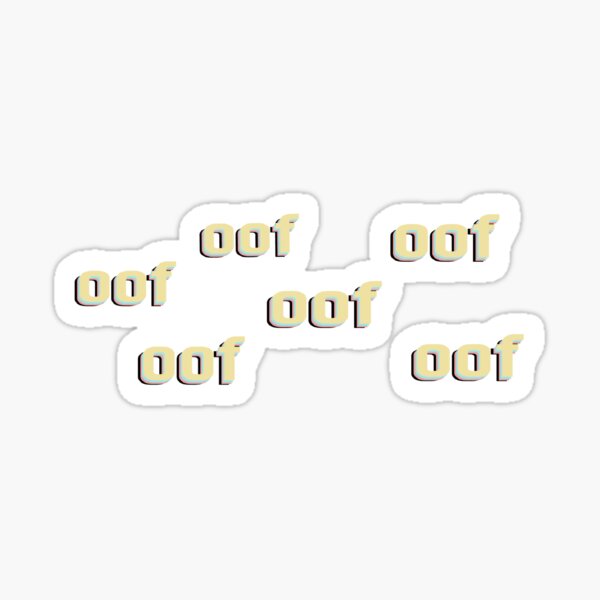 "multi color oof sticker pack" Sticker by sista-stickers | Redbubble