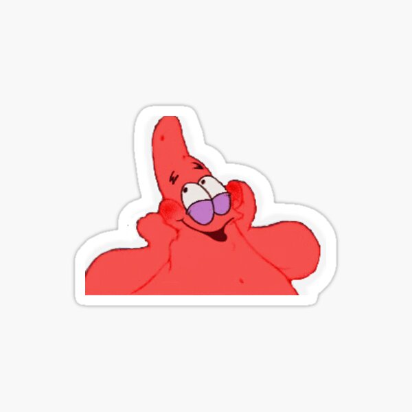 "Patrick Star stop it i'm blushing" Sticker for Sale by ephimeral ...