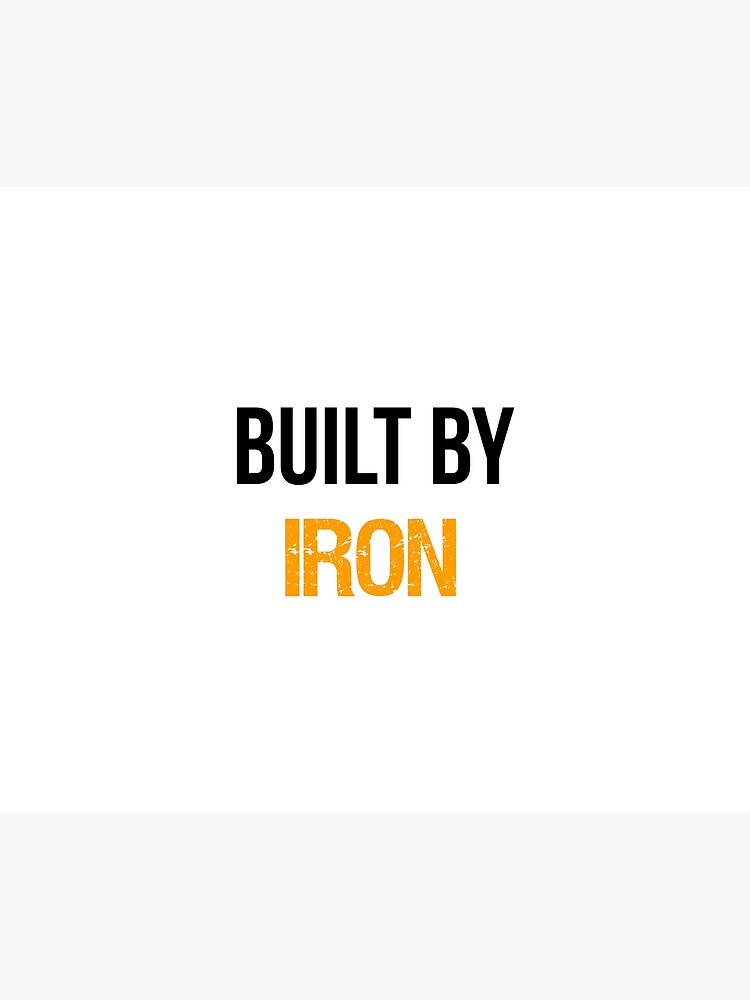 "Built By Iron Powerlifting/Weightlifting" Poster by liftingbros ...