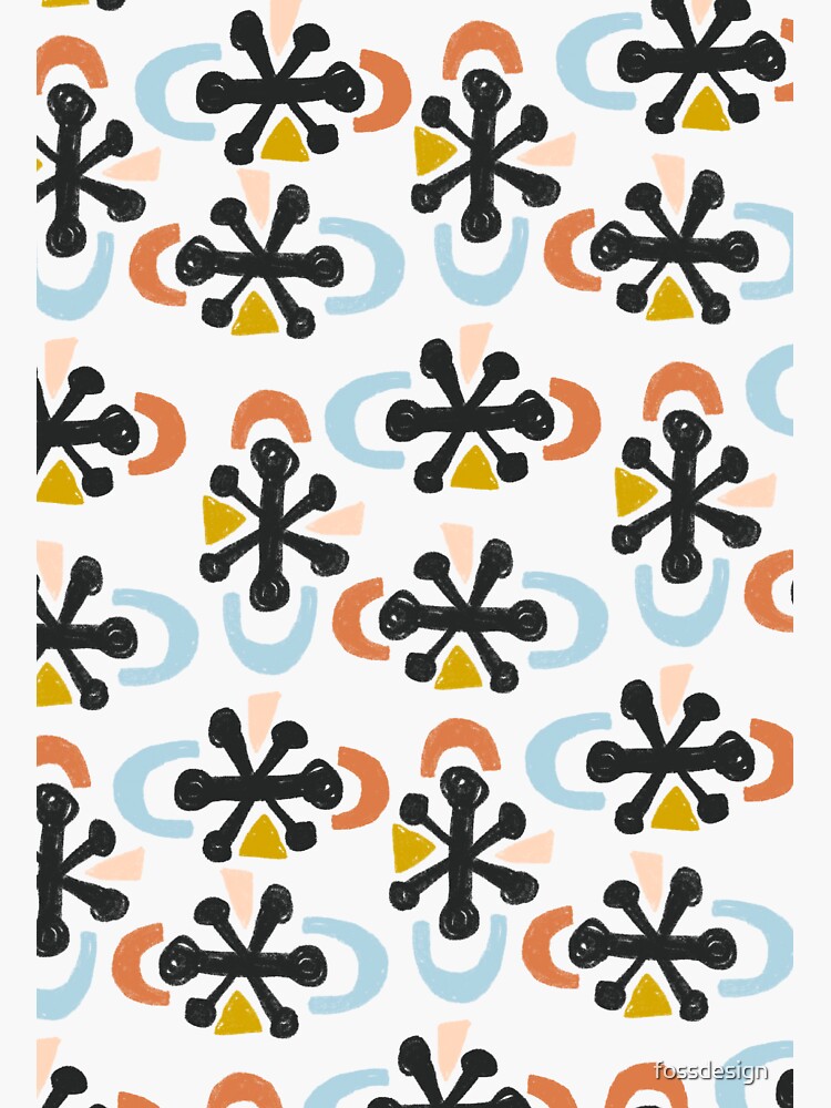 "Atomic Stars" Sticker for Sale by fossdesign | Redbubble