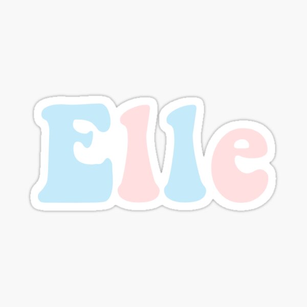 "Custom Elle" Sticker by sofdesign | Redbubble