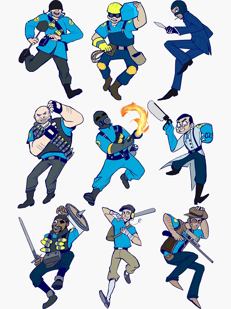 "Team Fortress 2" Sticker for Sale by hijinxx | Redbubble