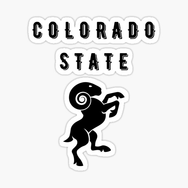 "Colorado state Ram" Sticker for Sale by OneTimeEngineer | Redbubble