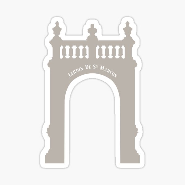 Pegatina «Jardin de San Marcos» de cardenaspaulaok | Redbubble