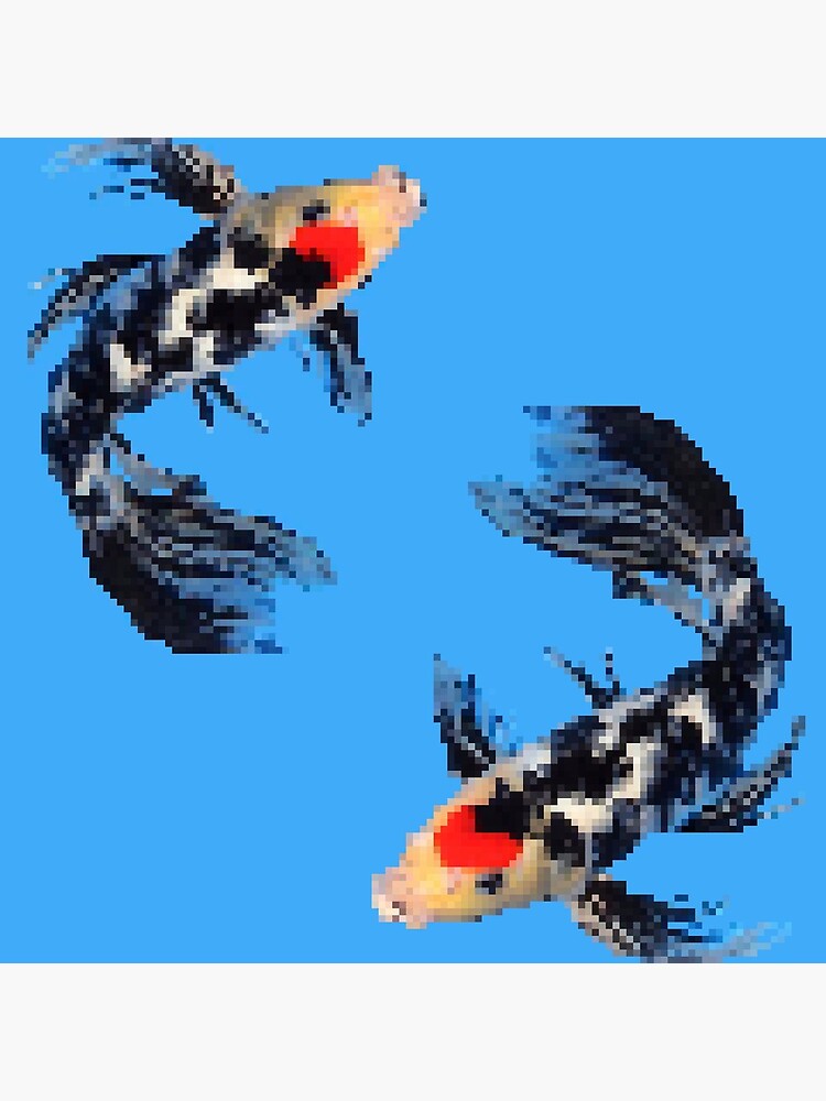 "Koi fish pixel art" Photographic Print for Sale by Kuzcowho | Redbubble