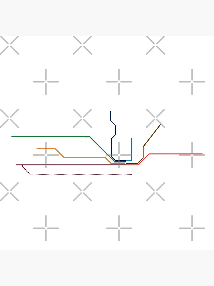 Toronto GO Rail Map Premium Matte Vertical Poster sold by 2 z mobilcar ...