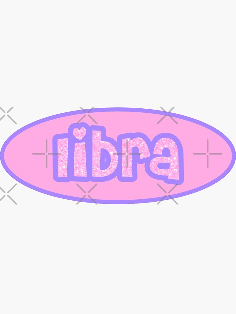 "libra - pink & purple" Sticker for Sale by amyyflo | Redbubble