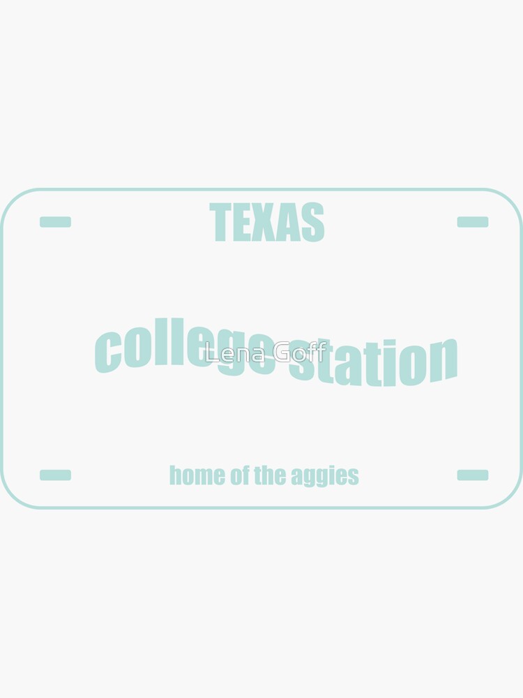 "TAMU College Station" Sticker for Sale by yee2th3haw | Redbubble