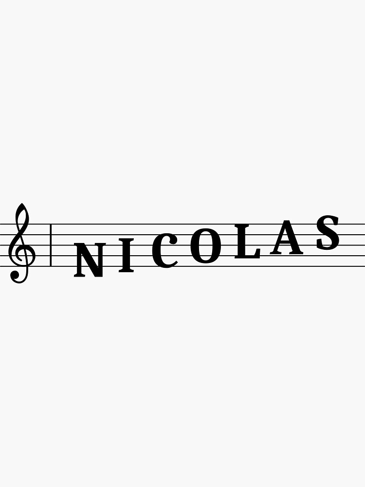 "Name Nicolas" Sticker by gulden | Redbubble