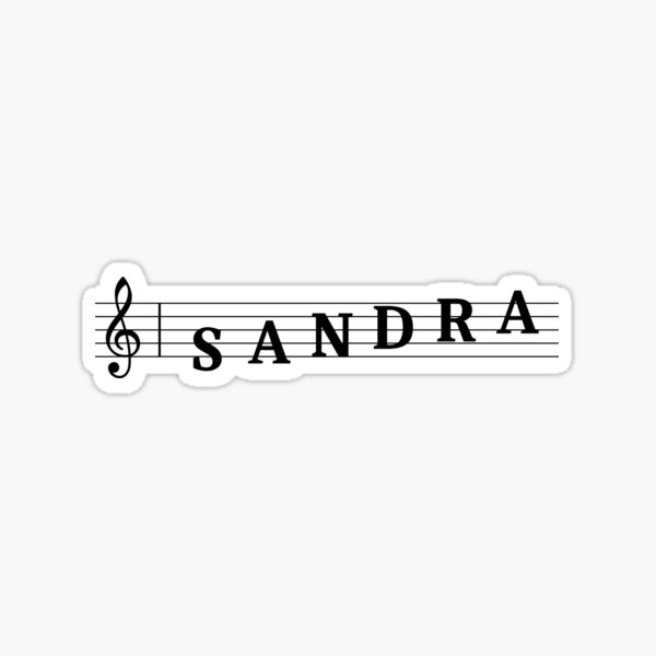 "Name Sandra" Sticker for Sale by gulden | Redbubble