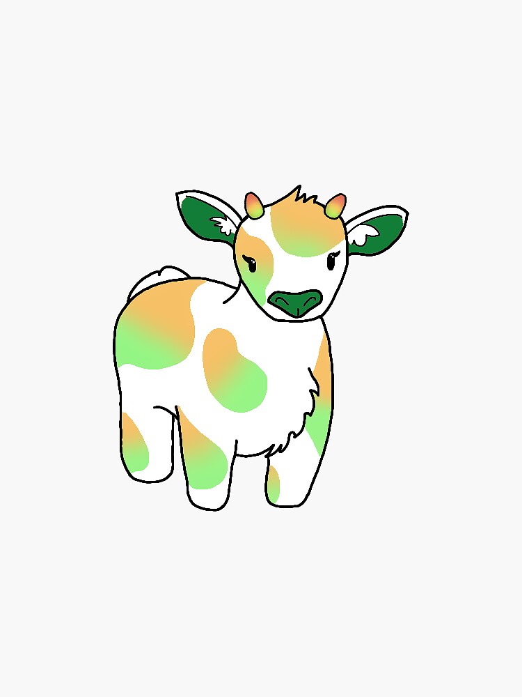 "mango cow (fruit army) " Sticker for Sale by BehindTheLens10 | Redbubble