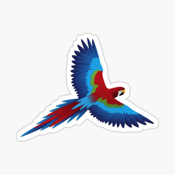 "Parrot" Sticker for Sale by STEELGRAPHICS | Redbubble