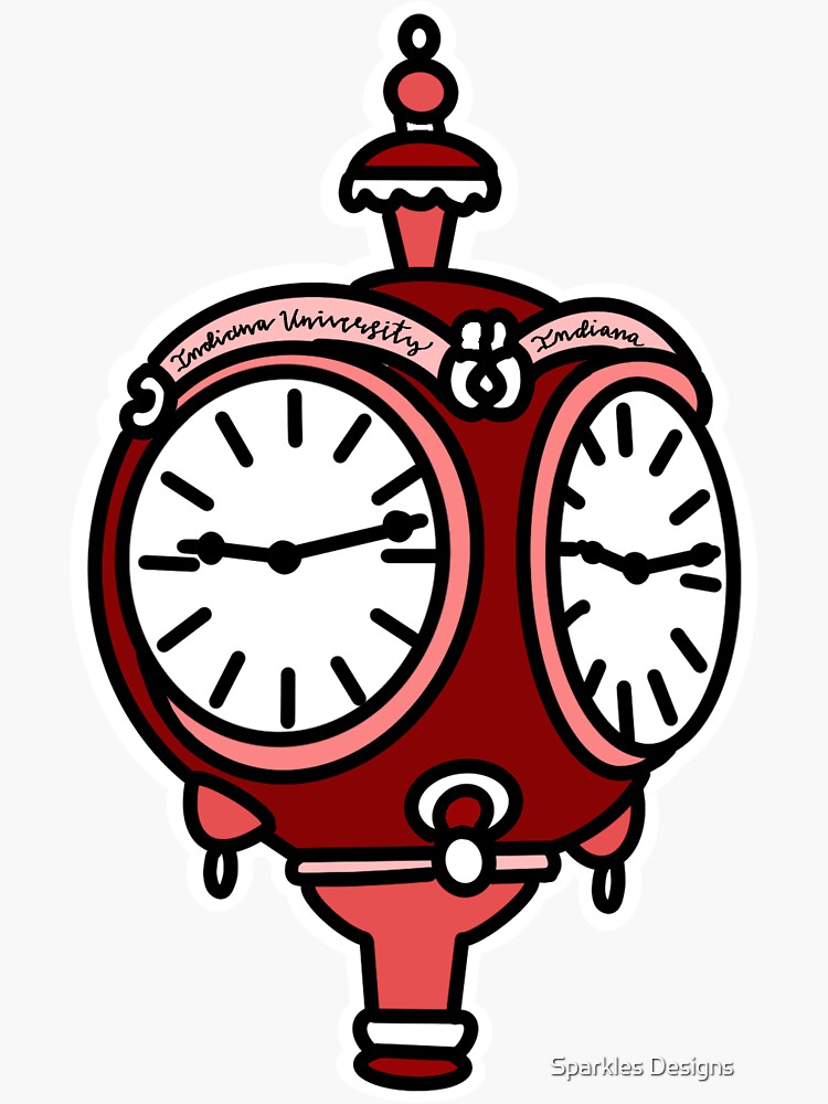 "IU Clock " Sticker for Sale by pjsparks | Redbubble