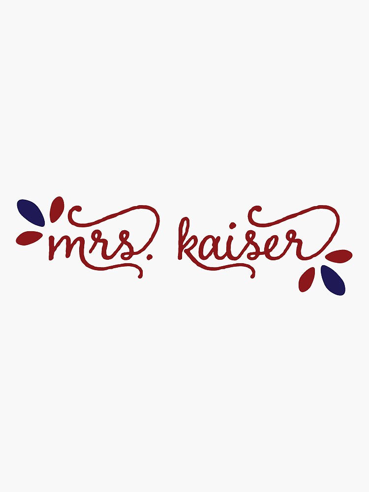 "kaiser" Sticker for Sale by mbrekks | Redbubble