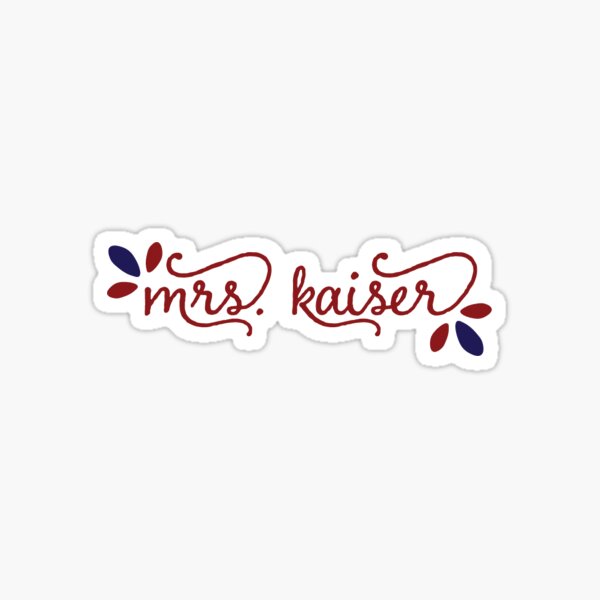 "kaiser" Sticker for Sale by mbrekks | Redbubble