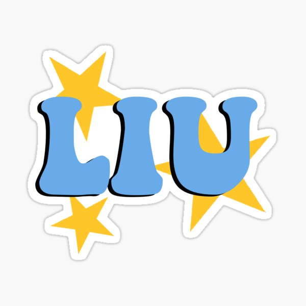 "LIU Retro Stars" Sticker for Sale by alisam19 | Redbubble